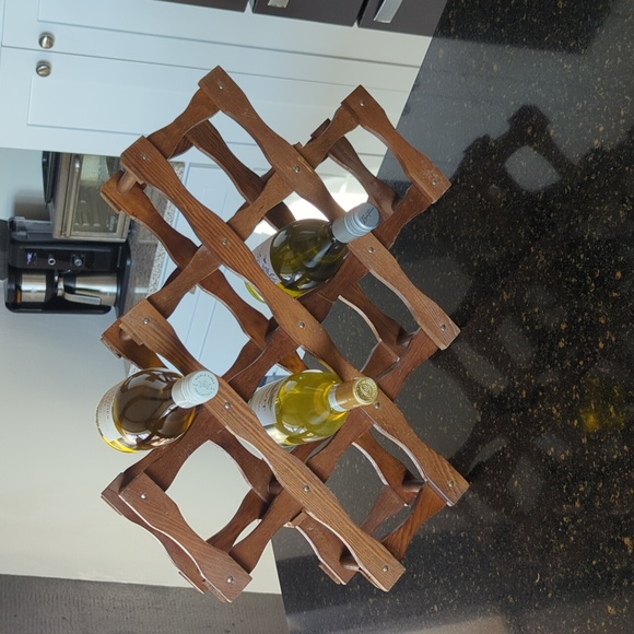 Vintage | Accents | Wood Folding Wine Rack | Poshmark
